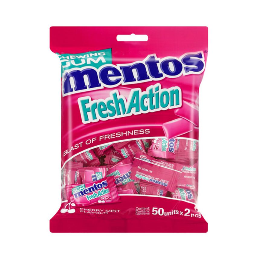 Mentos Fresh Action Gum - Cherry | Sweets Online