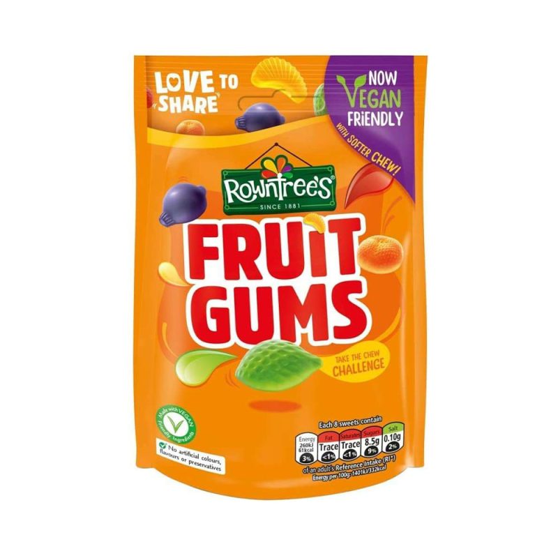 Rowntrees Fruit Gums 150g | Sweets Online