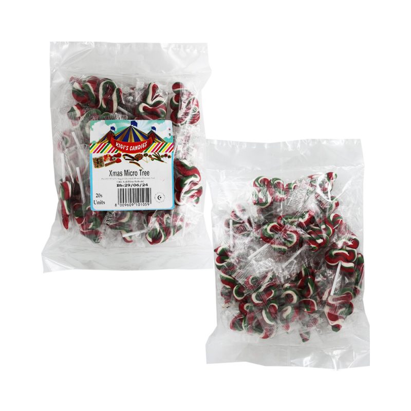 Christmas Micro Tree - Red, White, Green (20's) | Sweets Online