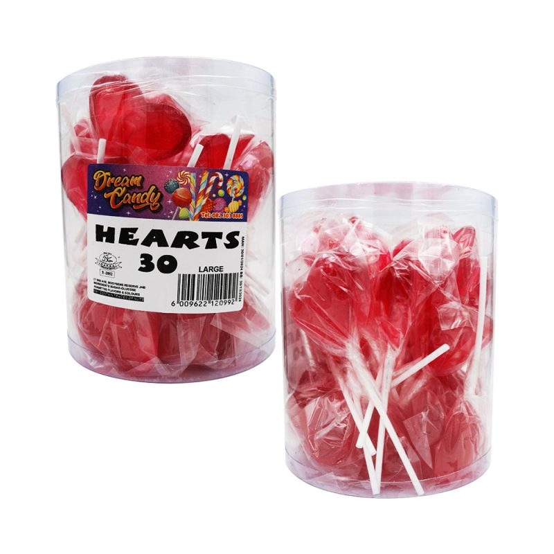 Red Hearts Large - Dream Candy (30's) | Sweets Online