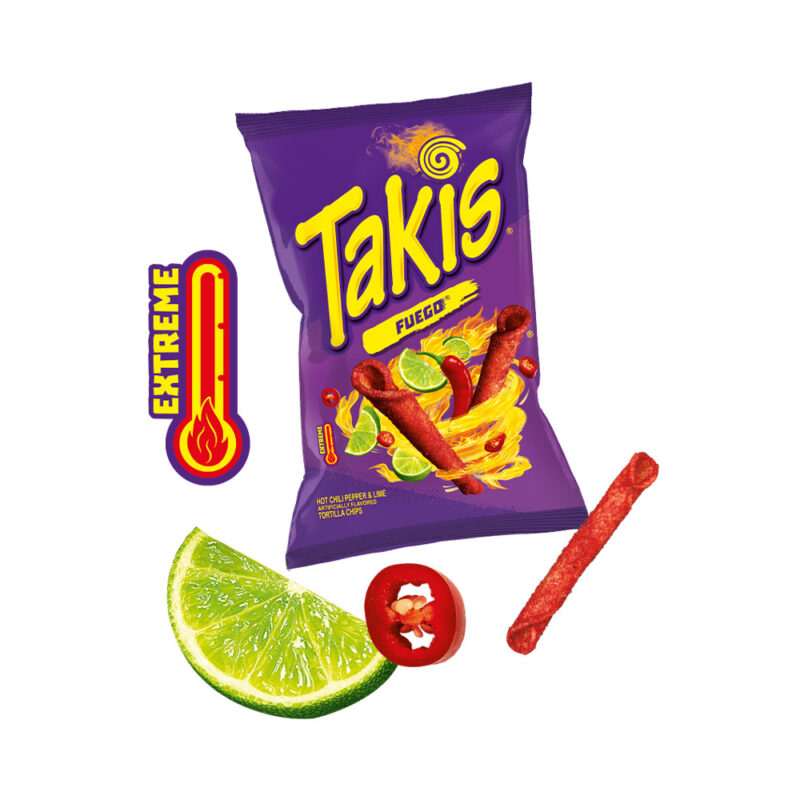 Takis Fuego - Hot Chili Pepper & Lime 92.3g | Sweets Online